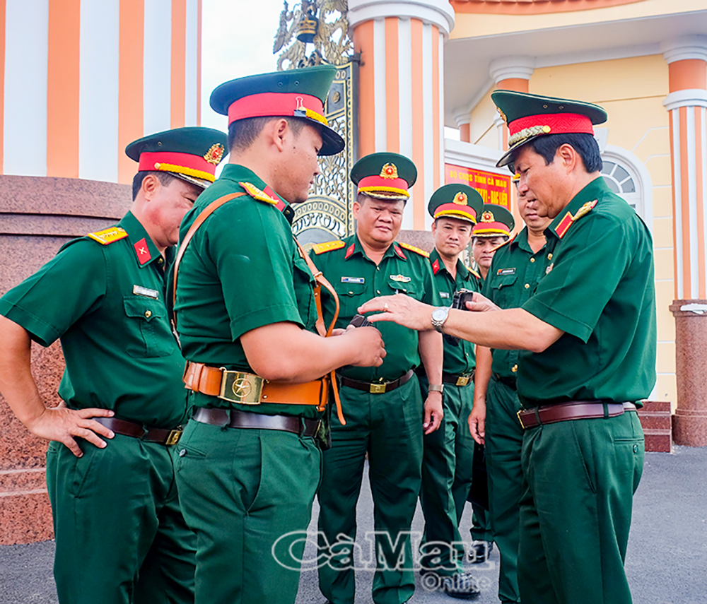 Phúc tra các Ban Chỉ huy phòng thủ khu vực tỉnh Cà Mau